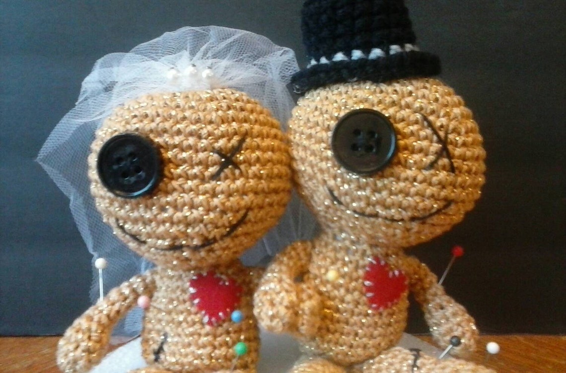 Voodoo Doll Couple Wedding Cake Topper Available in Your | Etsy
