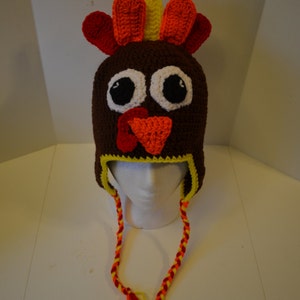 Adult Turkey Hat With Ear Flaps - Etsy