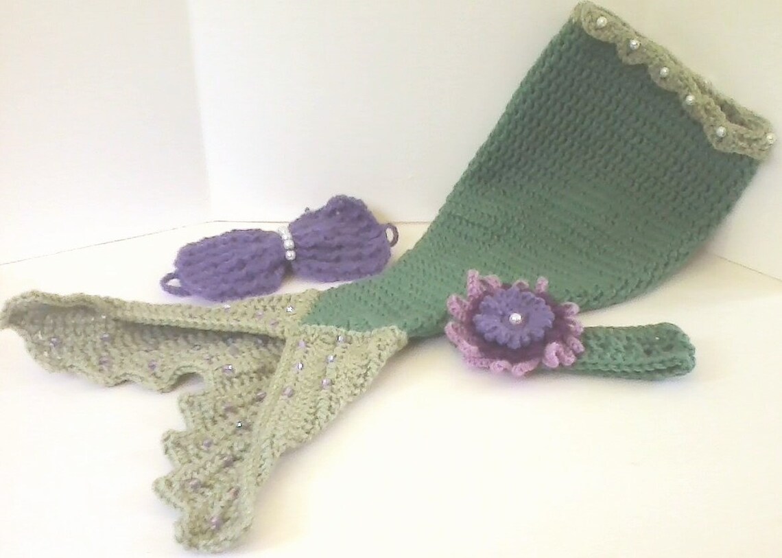 Little Mermaid Ariel Inspired Baby Girl Photo Prop Set - Under the Sea ...