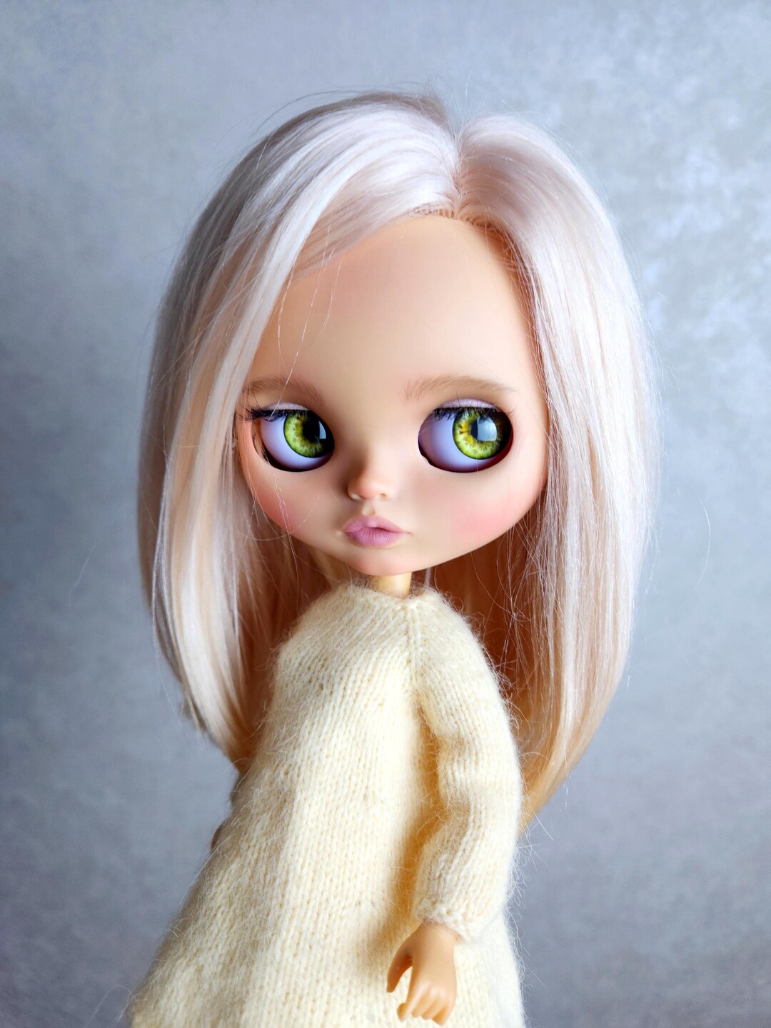 605 Blythe Wig Scalp RBL TBL RBL Long Perfectly Straight Color Natural ...