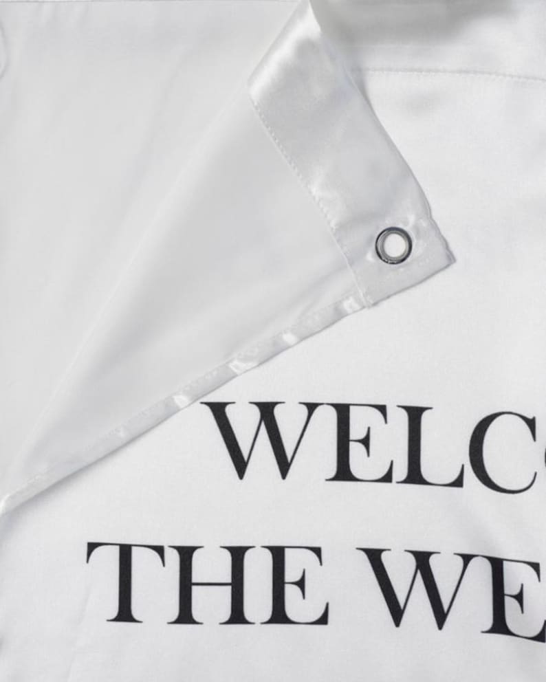 Personalized French Wedding Welcome Banner, Custom Chateau Wedding Sign ...