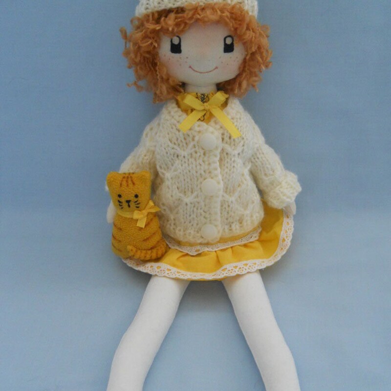 Textile Doll - Etsy