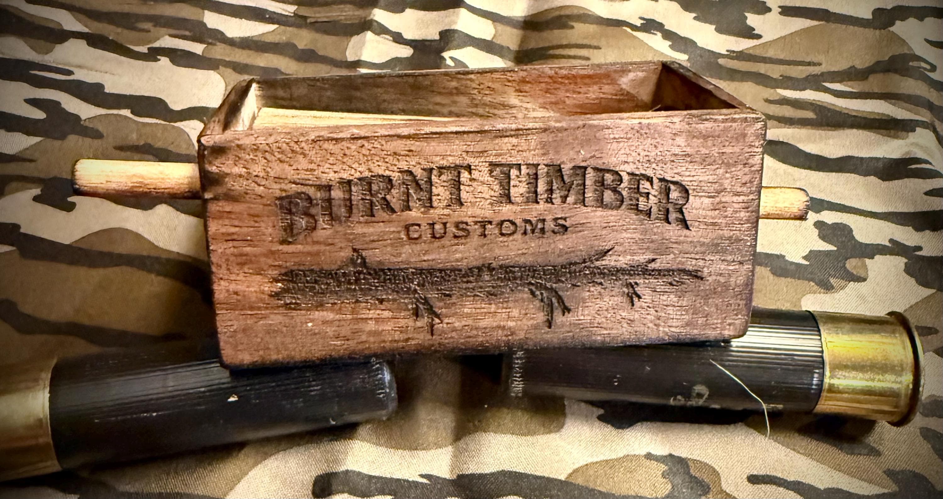 Burnt Timber Customs Push Button Turkey Call – Purple Heart, Cedar ...