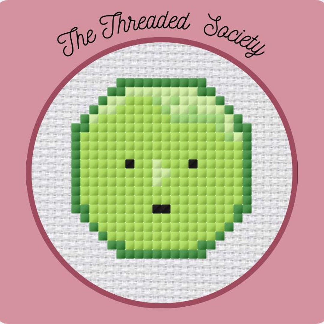Digital Smiski Head Cross-stitch Pattern | Digital PDF Download - Etsy
