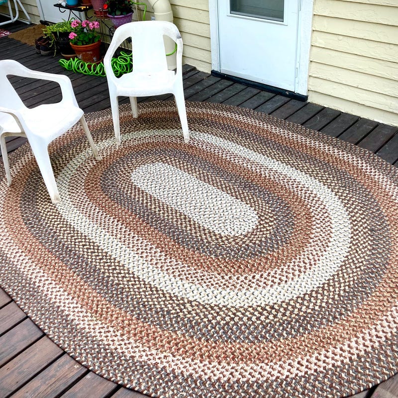 Vintage Striped Rug 10x10 - Etsy