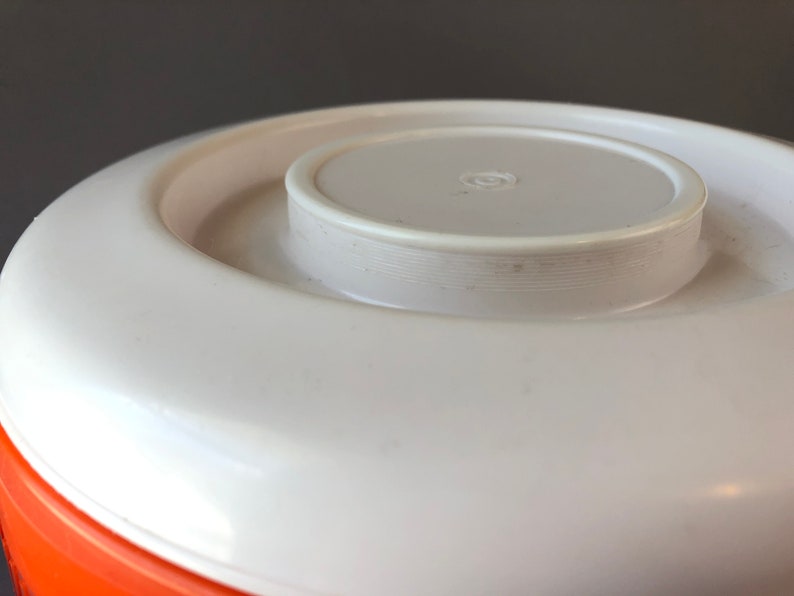 Vintage ORANGE ICE BUCKET Cooler 60s Bee Plastics Round Beer - Etsy