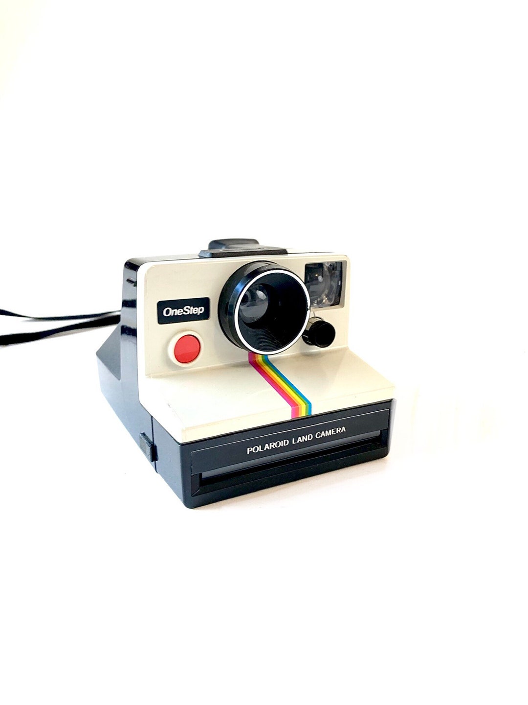 Vintage 70s POLAROID CAMERA Rainbow Striped Instant Film Camera ...