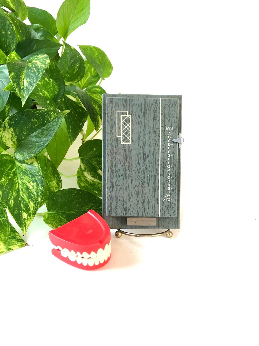 Vintage Pop up ADDRESS BOOK 60s Flip List Finder Mod Rolodex Sliding ...