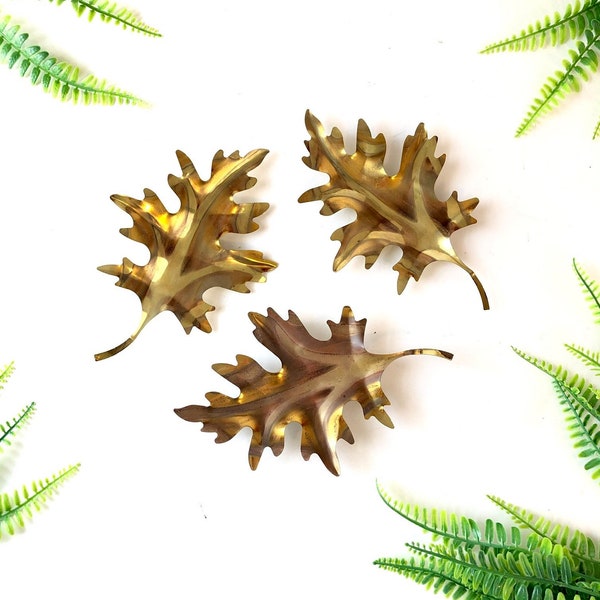 Small Metal Leaves - Etsy