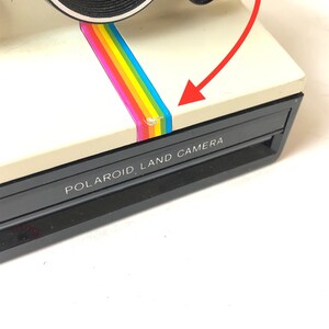 Vintage 70s Rainbow Striped Polaroid Land Instant Film Camera Retro ...