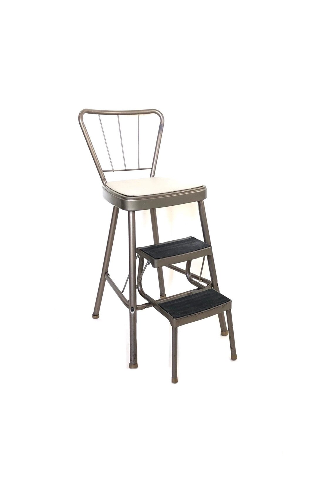 Vintage Pennant STEP STOOL CHAIR Cosco Style Fold Out Ladder 50s 60s ...