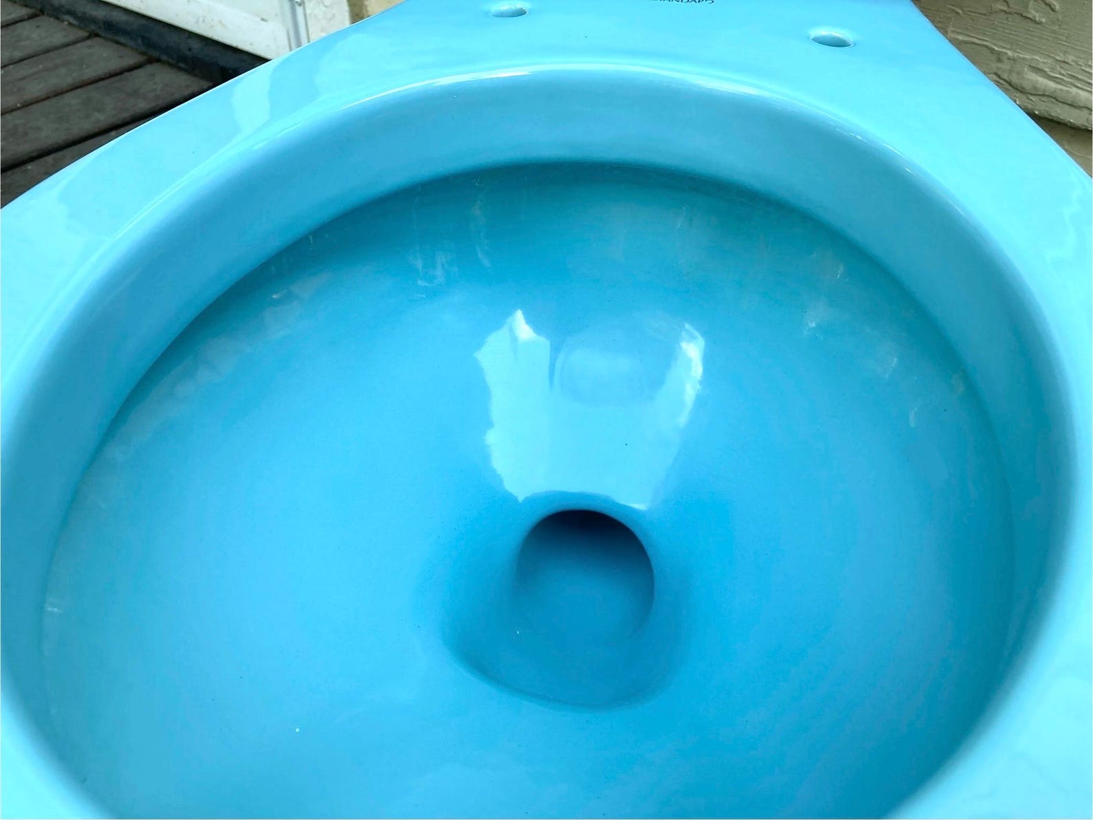 Vintage American Standard Blue TOILET Mid Century Modern Bathroom ...