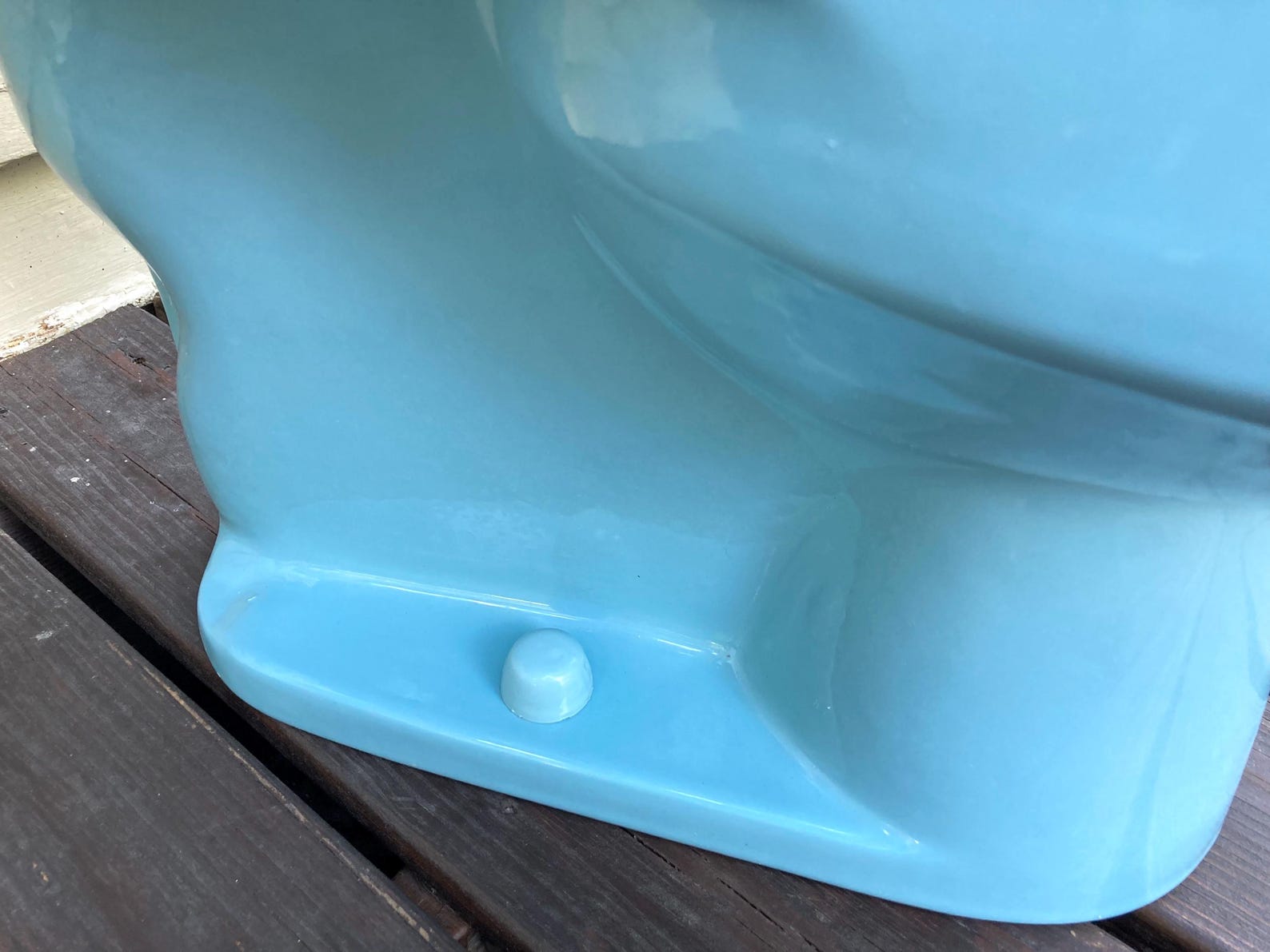 Vintage American Standard Blue TOILET Mid Century Modern Bathroom ...
