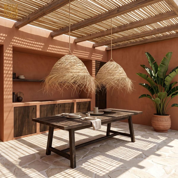 Handmade Rattan Lamps - Etsy UK