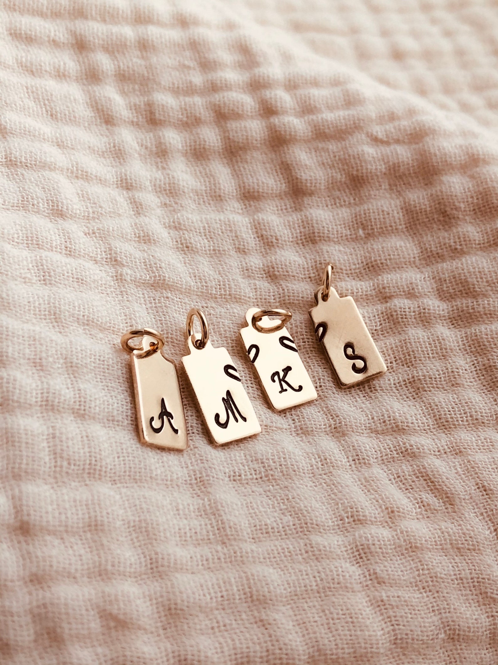 Mini Rectangle Tag Custom Tag Charm Add Extra Tag Charm to | Etsy