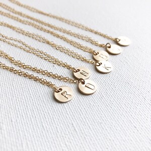 Initial Necklace, Custom Initial Jewelry, Minimalist Everyday Wear ...