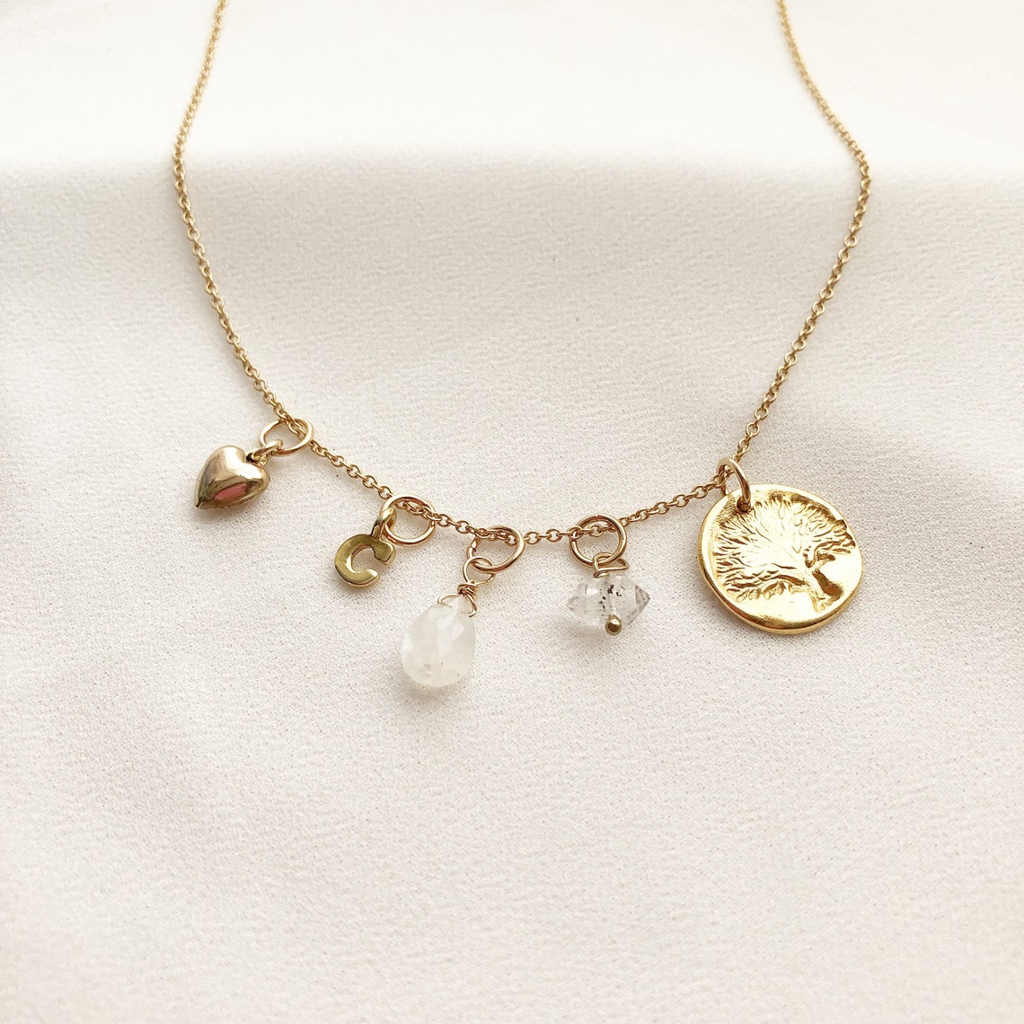 Family Tree Charm Tree of Life Oak Tree Charm Add A Charm - Etsy