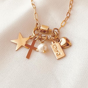 Custom Charm Necklace, Gold Filled Chain, Design Your Own Necklace ...