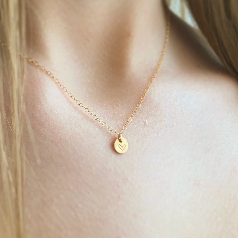 Tiny Initial Necklace Personalized Initials Necklace Custom - Etsy