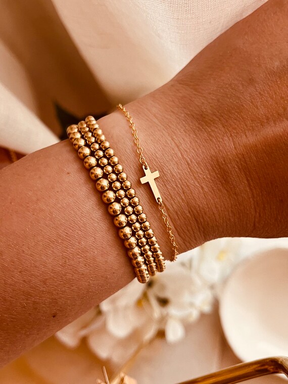 Cross Bracelet Tiny Cross Bracelet Delicate Cross Bracelet Religious Jewelry Confirmation Gift Cross Jewelry Birthday Gift