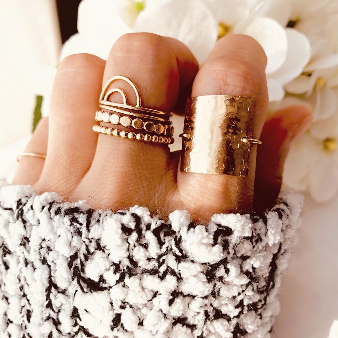 Textured Square Ring, Square Ring, Handmade Ring, Custom Handmade Ring ...