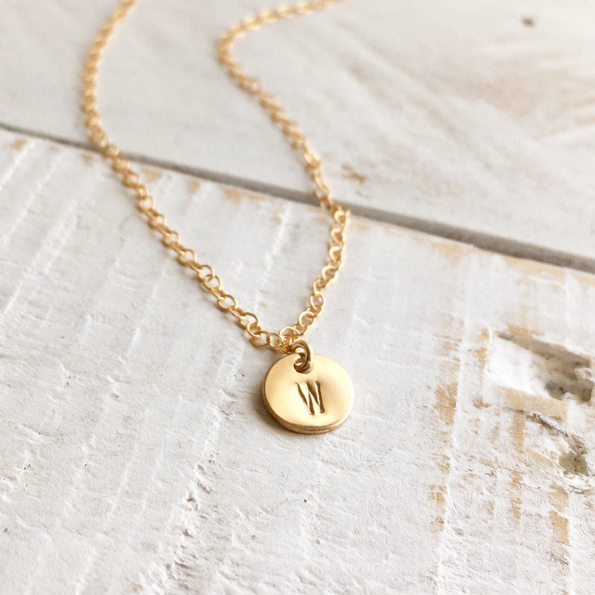 Initial Necklace Custom Initial Jewelry Everyday Wear | Etsy