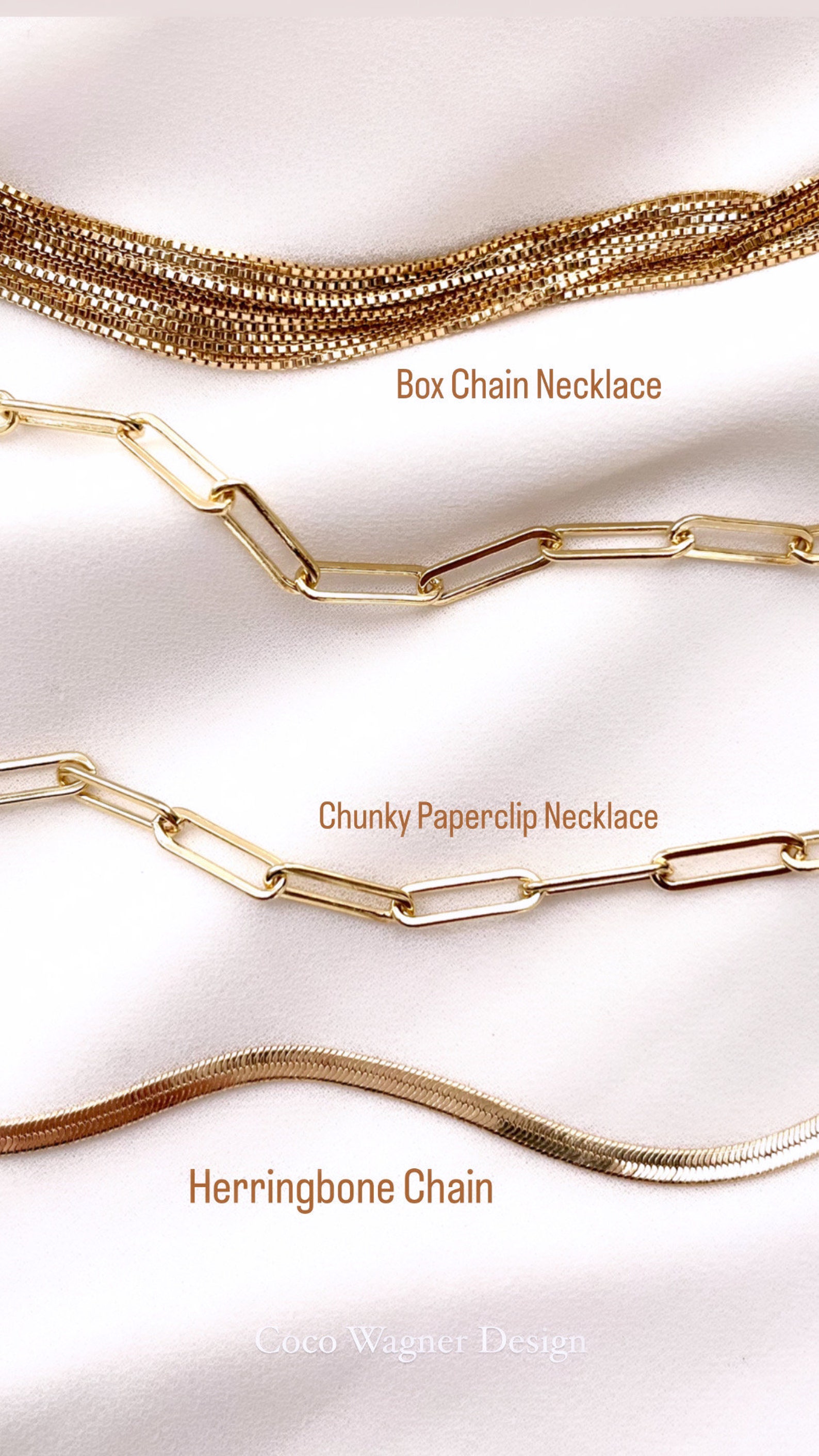 Chain Necklace Minimalist Chain and Link Necklace Minimalist - Etsy