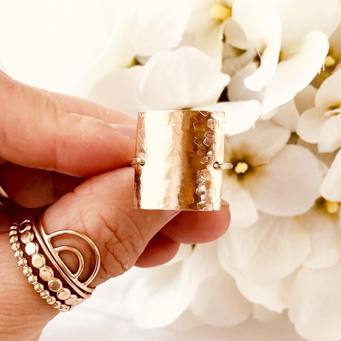 Textured Square Ring Square Ring Handmade Ring Custom - Etsy