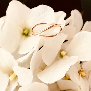 Curved Ring, Ribbon Ring, Wire Ring, Stacking Ring, Wrapped Wire Ring ...