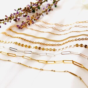 Stack Bracelet 8 Unique Styles, Chain Link Bracelet, 14K Gold Filled ...