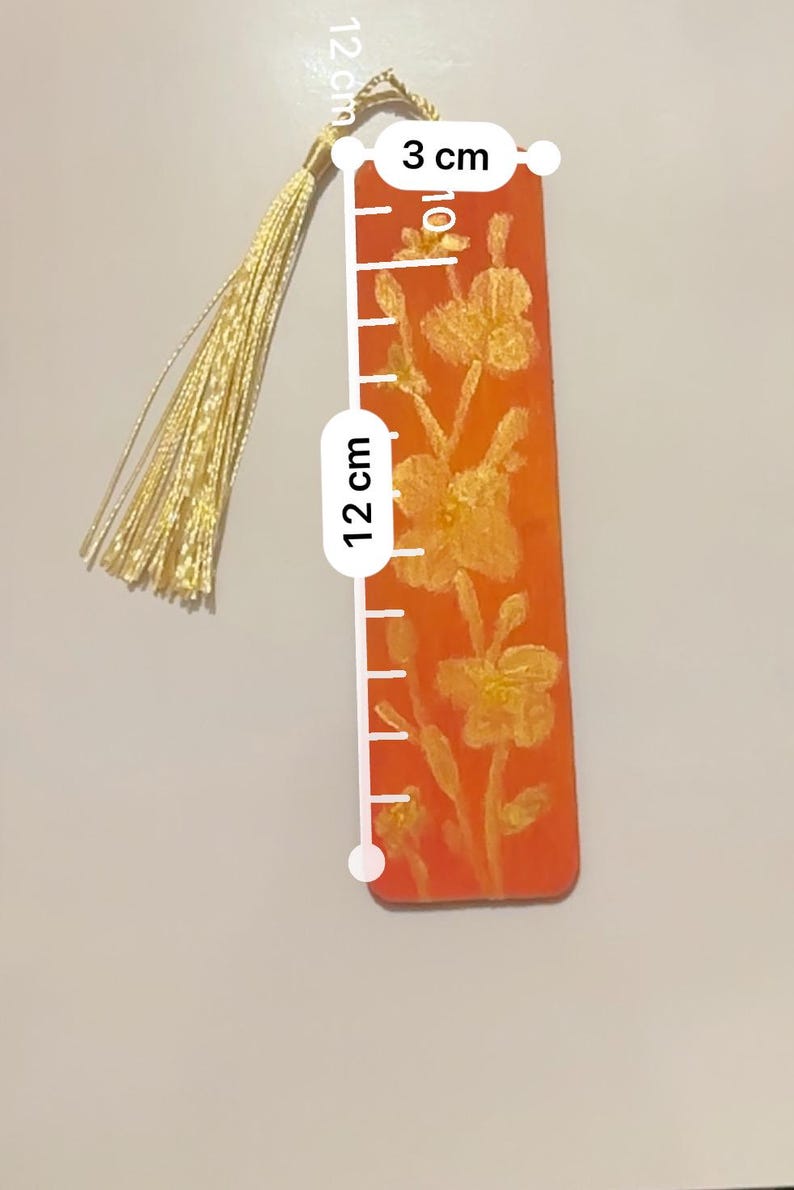 Hand Painted Wooden Burned Engraved Bookmarks Personalised Rabia Name ...