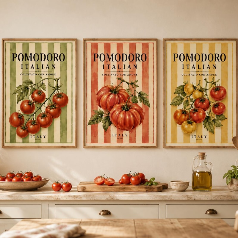 Italian Tomato Wall Art - Etsy