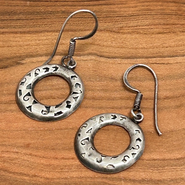 Vintage Stamped Earrings - Etsy