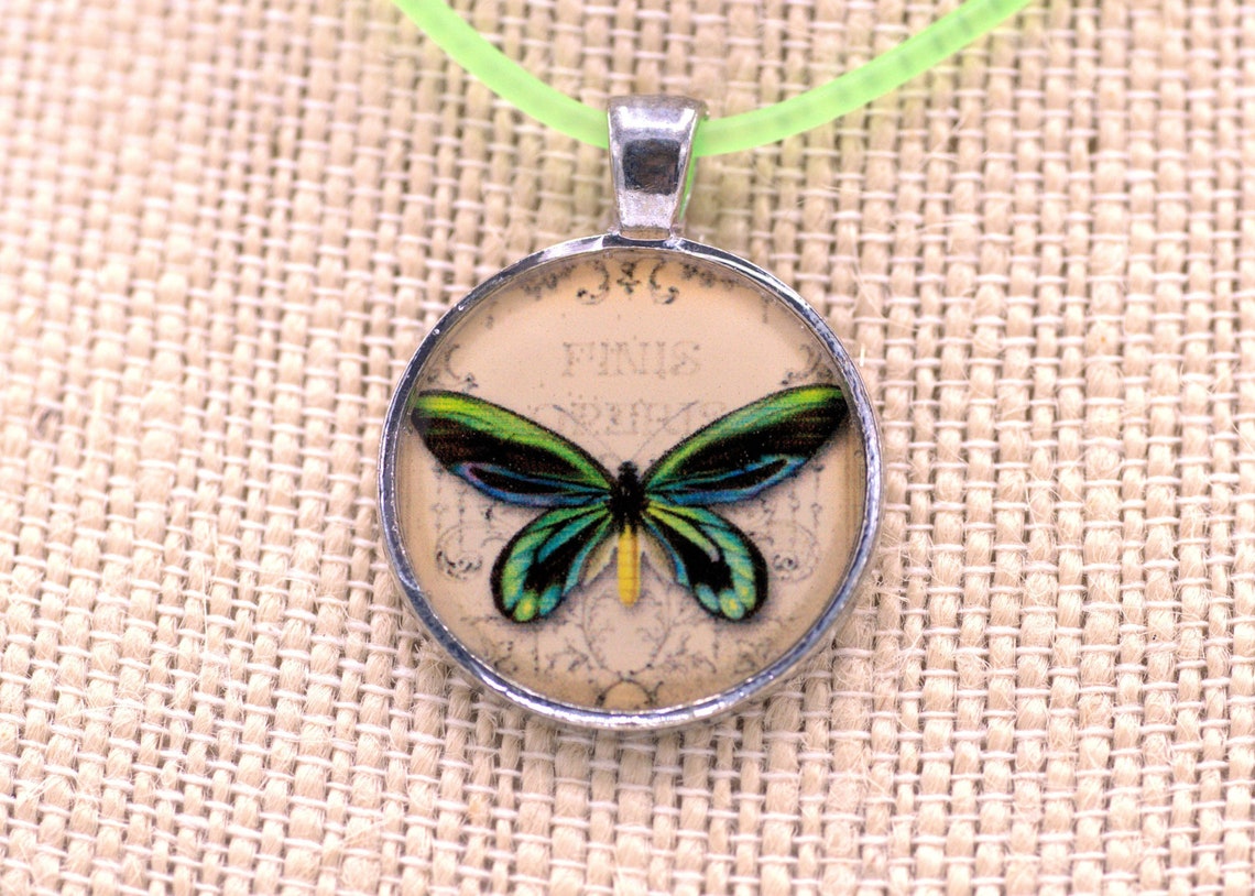 Butterfly Pendant Necklace - Etsy