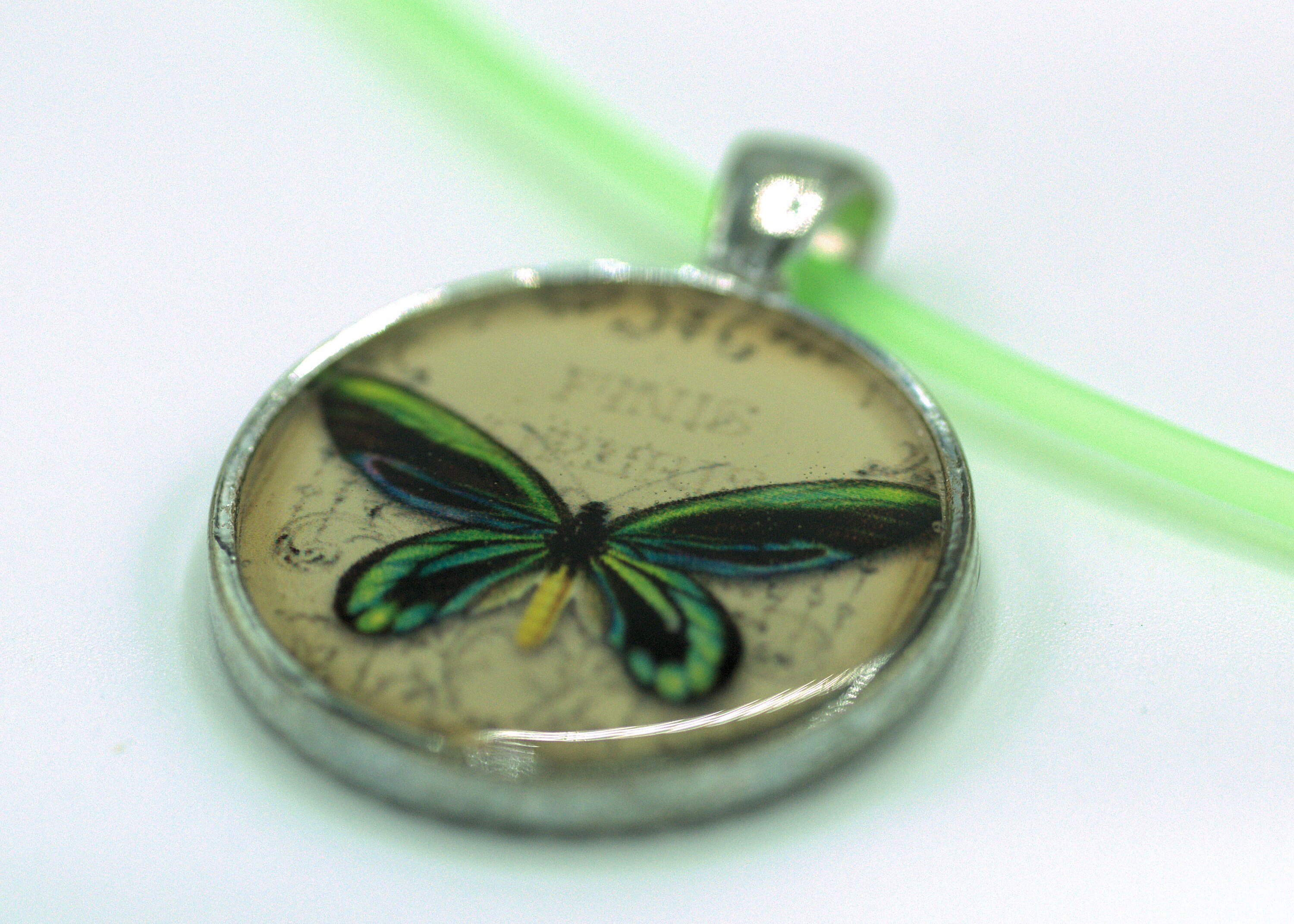 Butterfly Pendant Necklace - Etsy