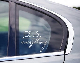 Jesus car decal | Etsy