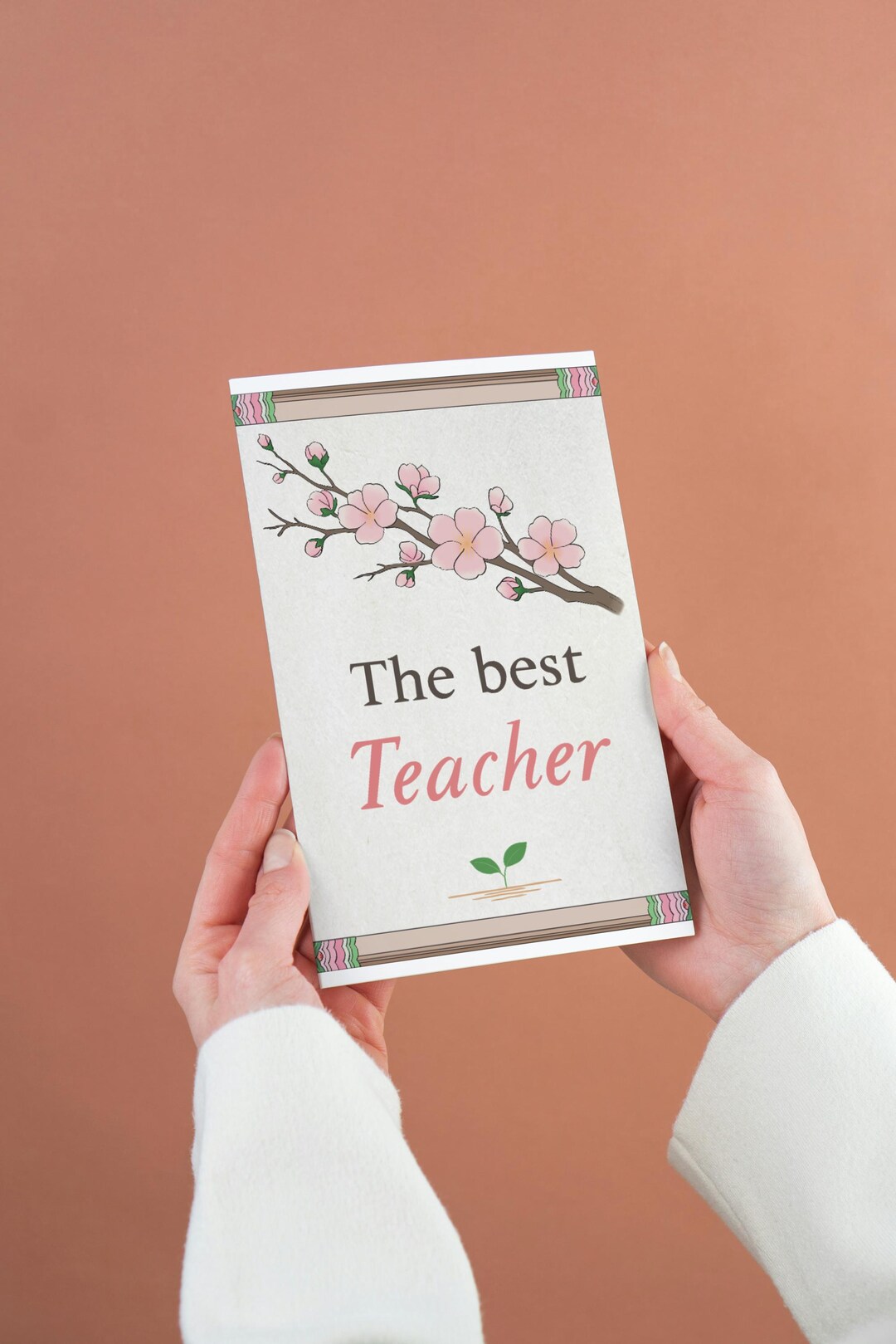 Plum Blossom Teacher Appreciation Card | Floral Stationery Thank You ...
