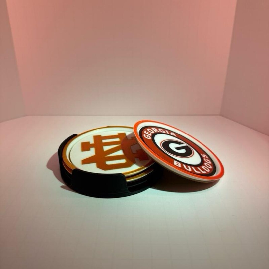 College Coasters - Set of 2 Design Pack + Coaster Holder Natty Icon - Etsy