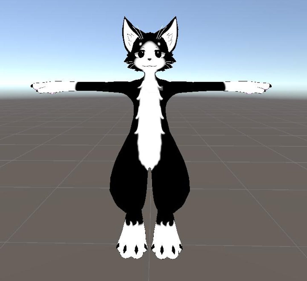 Vrchat Kepler Texture Tuxedo Cat - Etsy