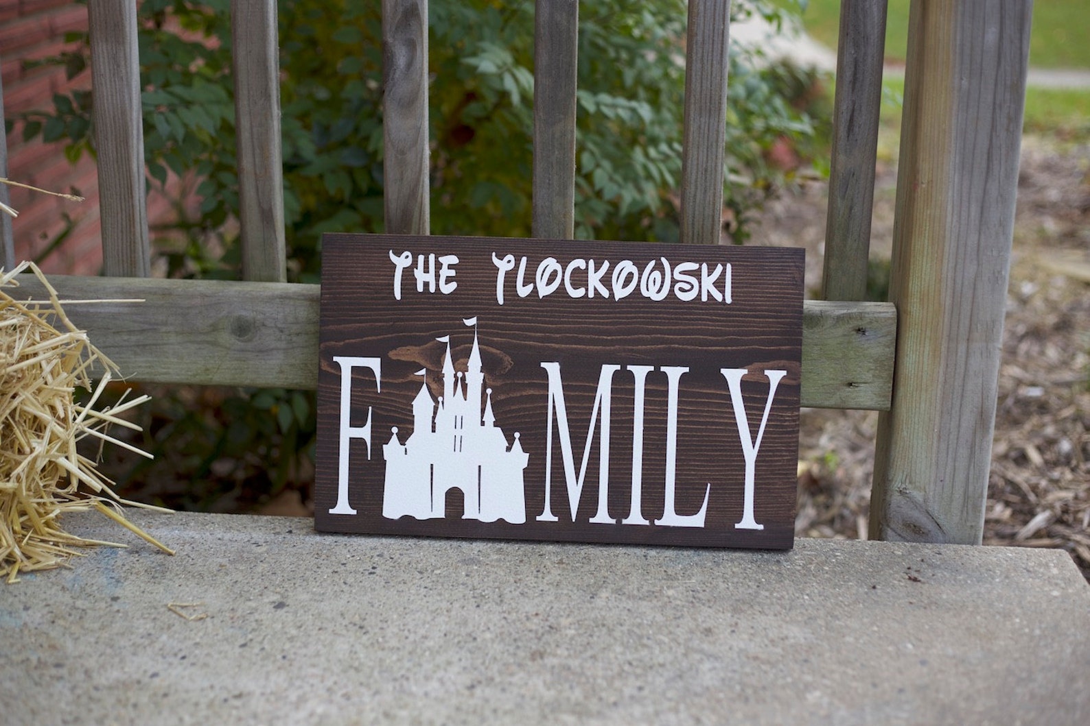 Disney Castle Family Sign/disney Sign/disney Decor/ Disney | Etsy
