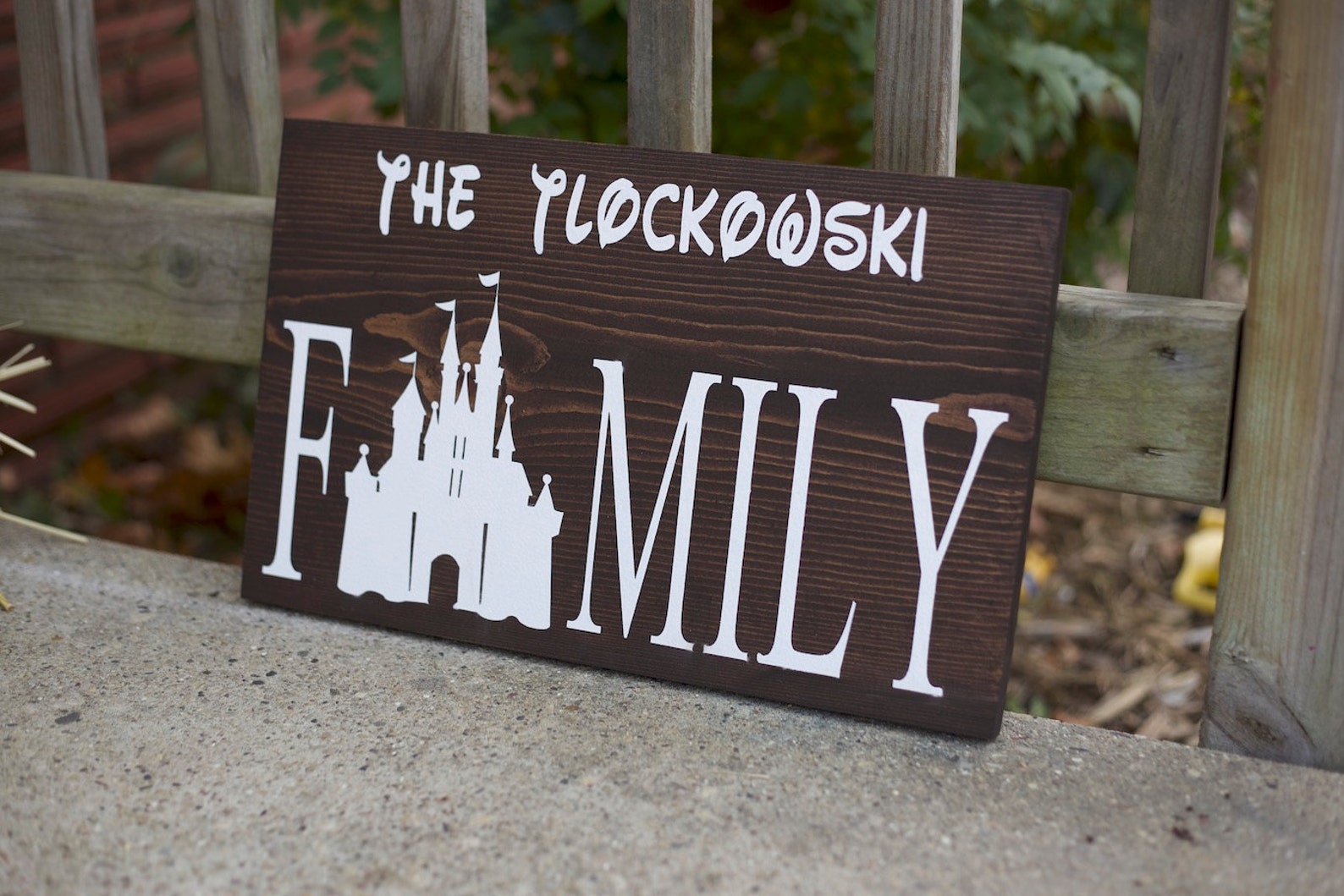 Disney Castle Family Sign/disney Sign/disney Decor/ Disney - Etsy
