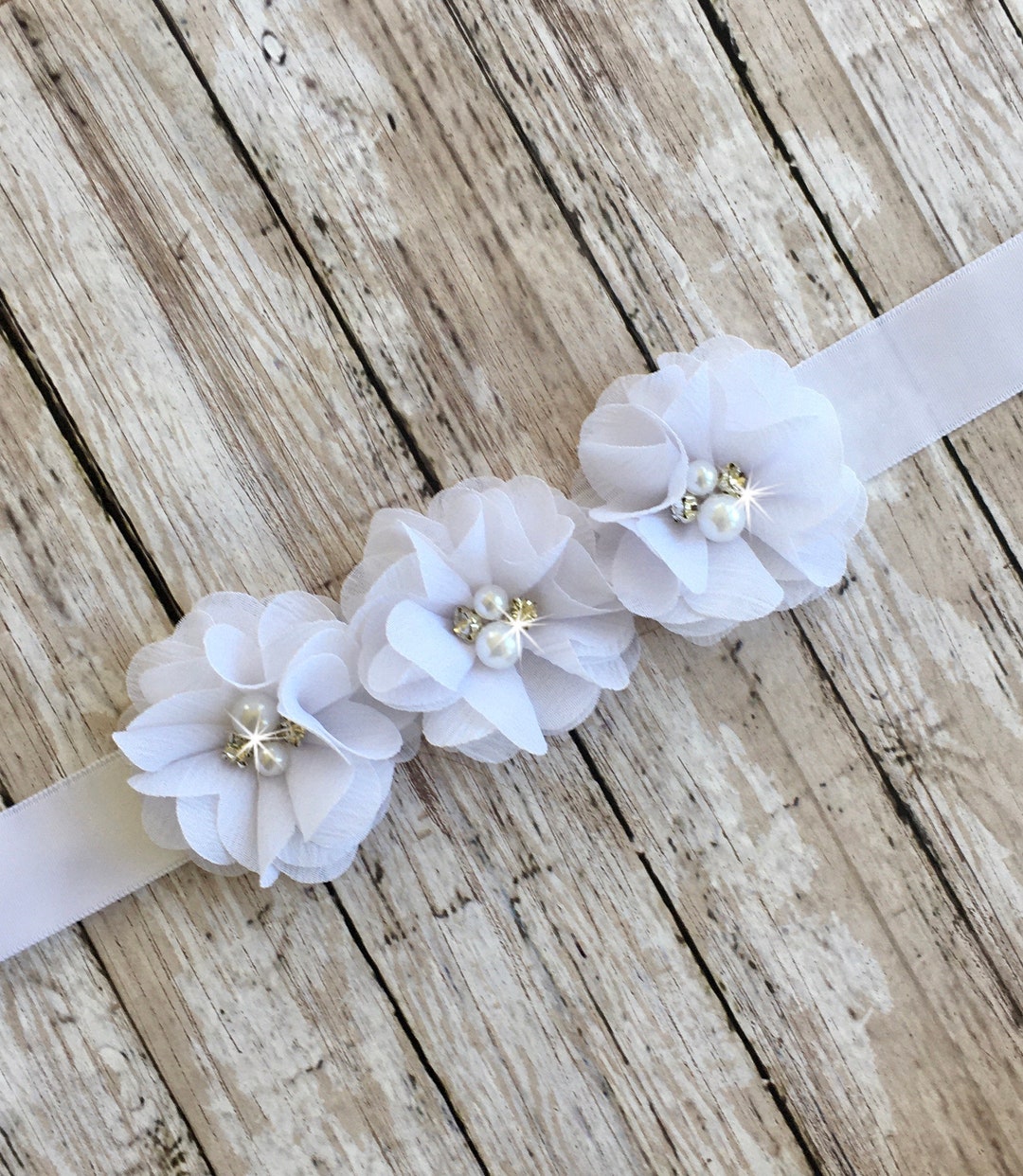 White Flower Girl Sash Holy Communion Dress Sash Bridal Sash Bridal ...