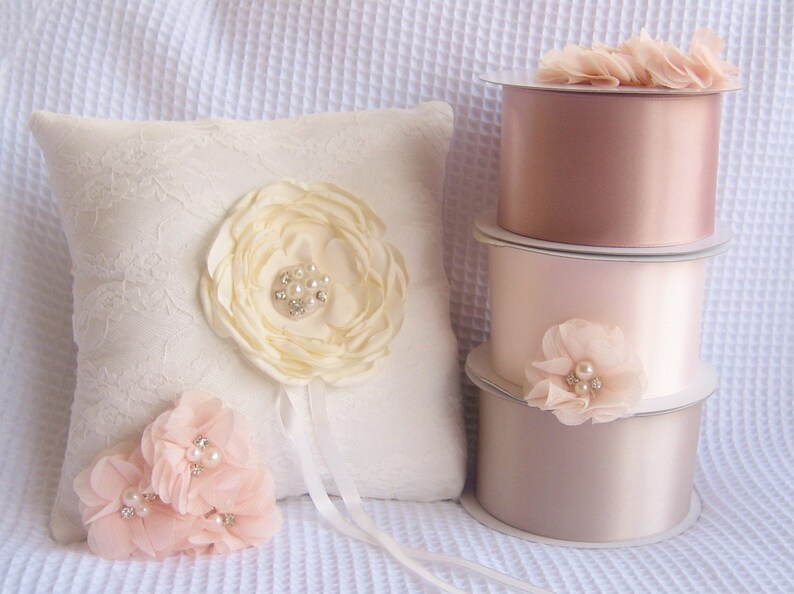 Blush Satin Ribbon Double Sided High Quality Satin Ribbon | Etsy