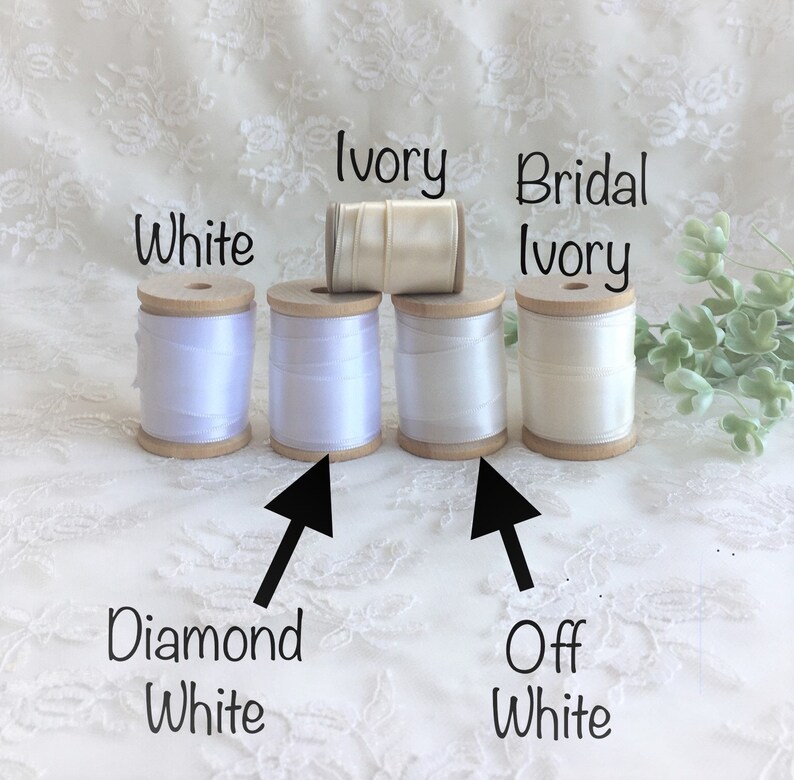 Ivory Satin Ribbon Wedding Ribbons off White Ivory Cream - Etsy
