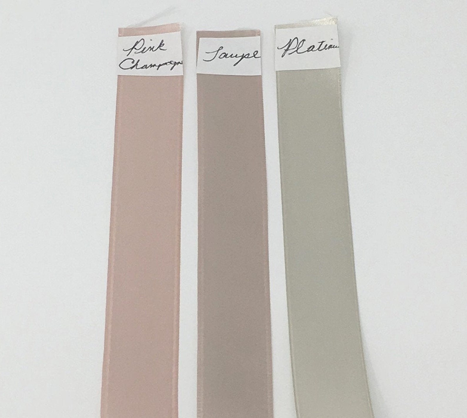 Champagne Taupe Satin Ribbon Double Sided High Quality Satin - Etsy