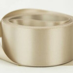 Champagne Taupe Satin Ribbon Double Sided High Quality Satin Ribbon ...