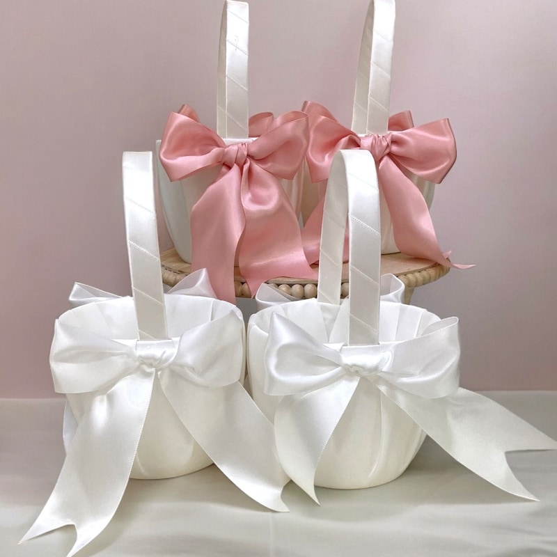 Large Paper Flowers Pink White - Etsy