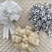 Wedding Bows Large Wired Bows Large White Pew Bows Bridal Shower Bows ...