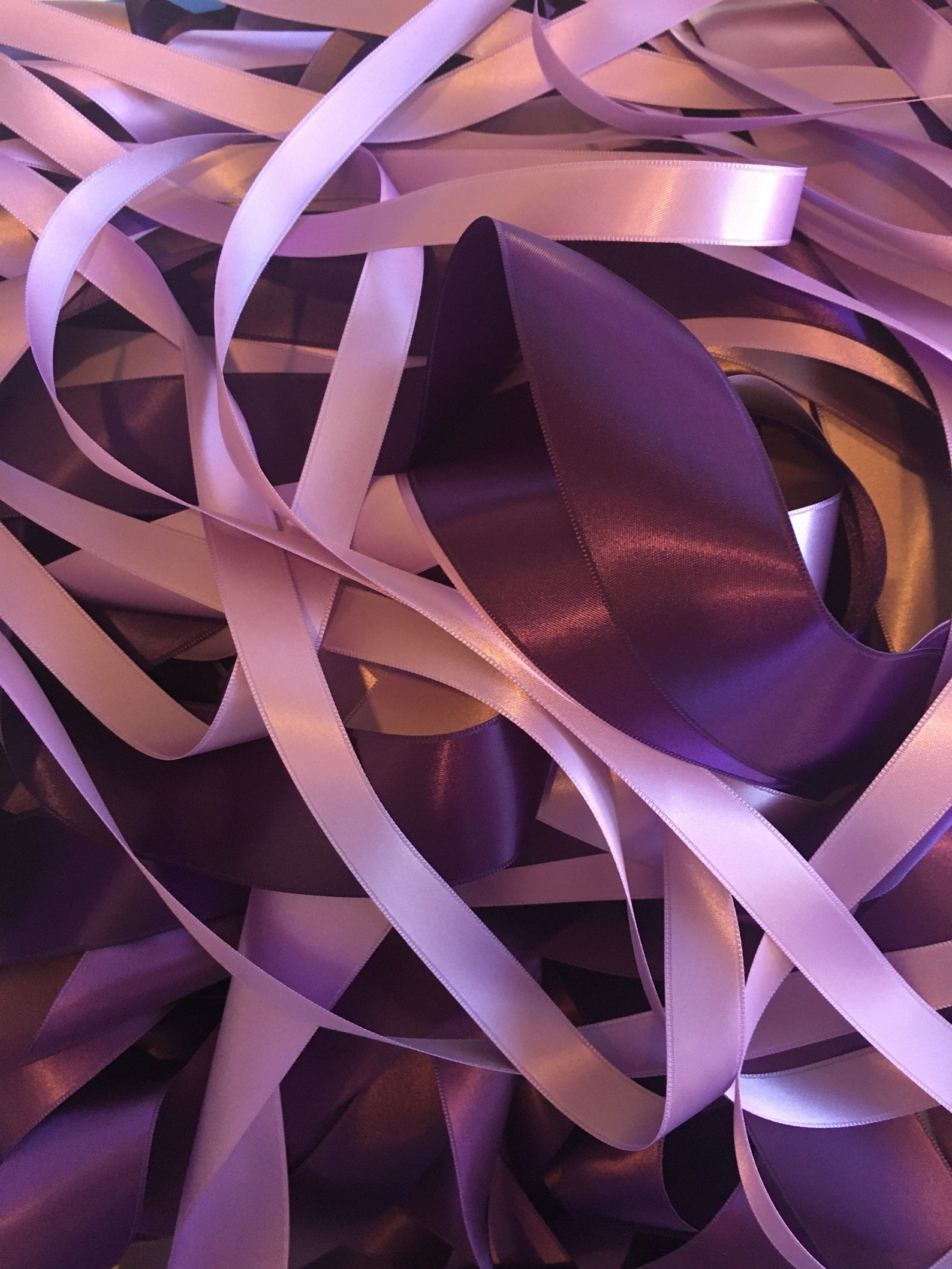 Purple Plum Fresco Satin Ribbon Double Sided High Quality - Etsy