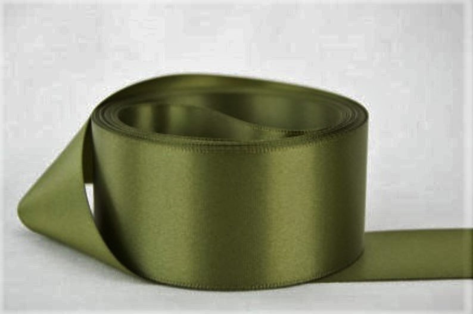 Sage Green Satin Ribbon Double Sided Willow Green Sage Green | Etsy